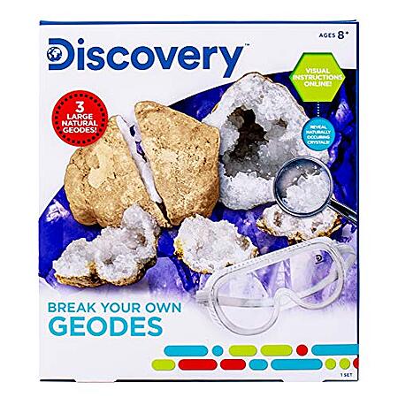 Discovery Break Your Own Geodes, at-Home STEM Kits for Kids Age 8 and ...