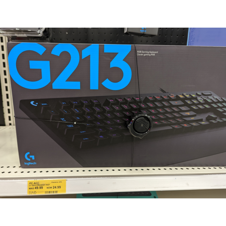 Logitech G213 Prodigy RGB Membrane Gaming Keyboard $24.99 Clearance at ...