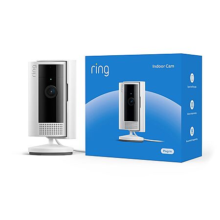 Ring Indoor Cam (2nd Gen) w/ 1080p HD Video & Color Night Vision ...