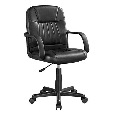SmileMart Adjustable Ergonomic Office Chair Swivel Executive Leather ...