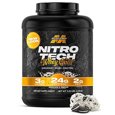 Muscletech Whey Protein Powder 5 Pounds Nitro-Tech Whey Protein Isolate ...