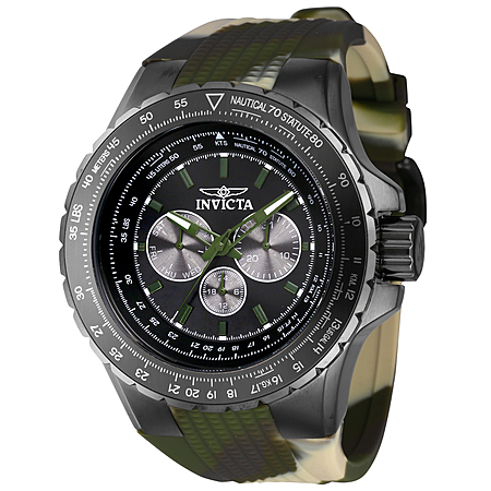 50mm Invicta Aviator Skyshock Men's Watch (Camouflage or Green) - 2026 ...