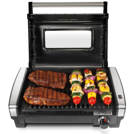 Hamilton Beach Electric Indoor Searing Grill w/ Viewing Window $64.95 ...