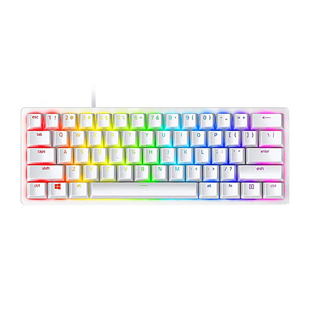 Razer Huntsman Mini 60% Gaming Keyboard w/ Clicky Purple Switch ...