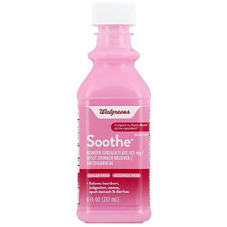 Walgreens Soothe Liquid Upset Stomach Reliever: 8oz $1.03, 16oz ...