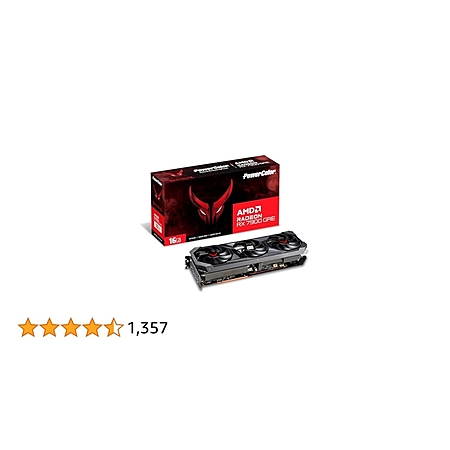 PowerColor Red Devil AMD Radeon 7900 GRE 16GB GDDR6 Graphics Card - $319.00