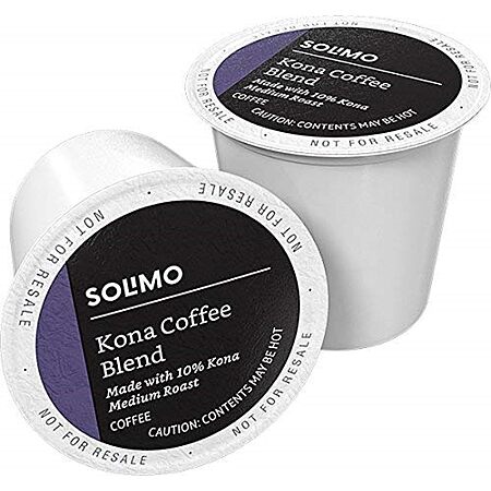 $25.02 100-Count Amazon Brand Solimo Kona Blend Coffee Pods Compatible ...
