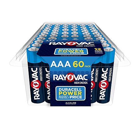 $13.19 60-Pack Rayovac Alkaline AAA Batteries with S&S - 2026-01-02