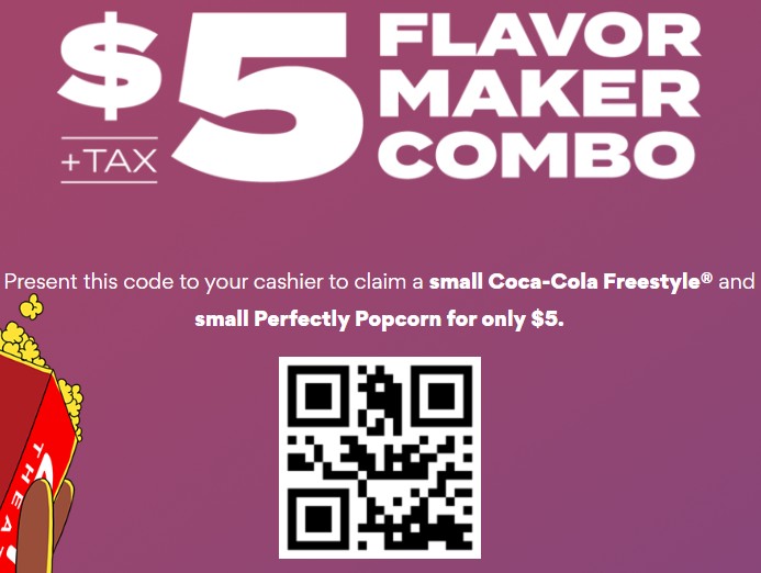AMC Theatres: Small Popcorn + Small Fountain Drink Combo for $5 (Must ...