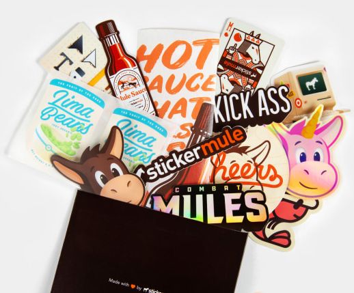 Stickermule Sample Pack (Stickers, Labels, & Magnets) $1 + Free Shipping