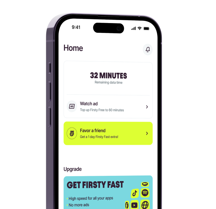 Firsty Global Mobile Data Service (Basic Ad-Supported or 100MB Firsty ...