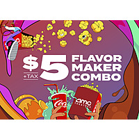 AMC Theatres: Small Popcorn + Small Fountain Drink Combo for $5 (Must ...