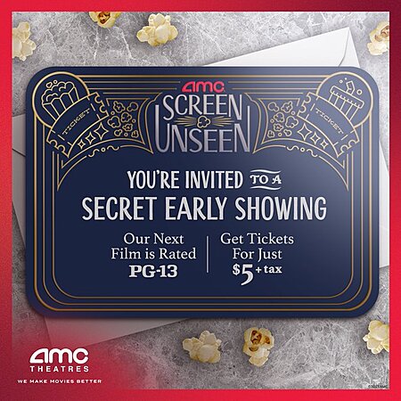 AMC Theatres & Regal Cinemas: $5 Secret Early Showing on 11/6 (PG-13 ...