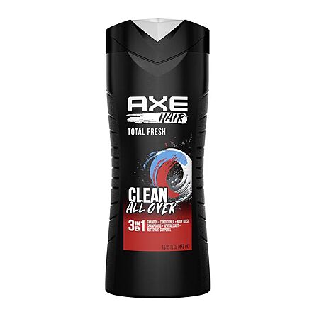 16-Oz AXE 3-in-1 Body Wash, Shampoo & Conditioner (Total Fresh) - 2024 ...