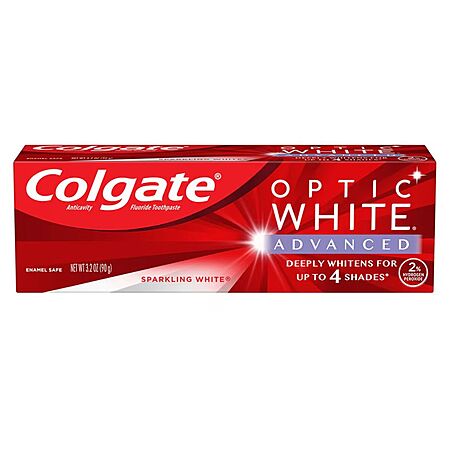 Colgate: 4.2-Oz Optic White Toothpaste & 2-Ct 360 Toothbrush + $5 ...