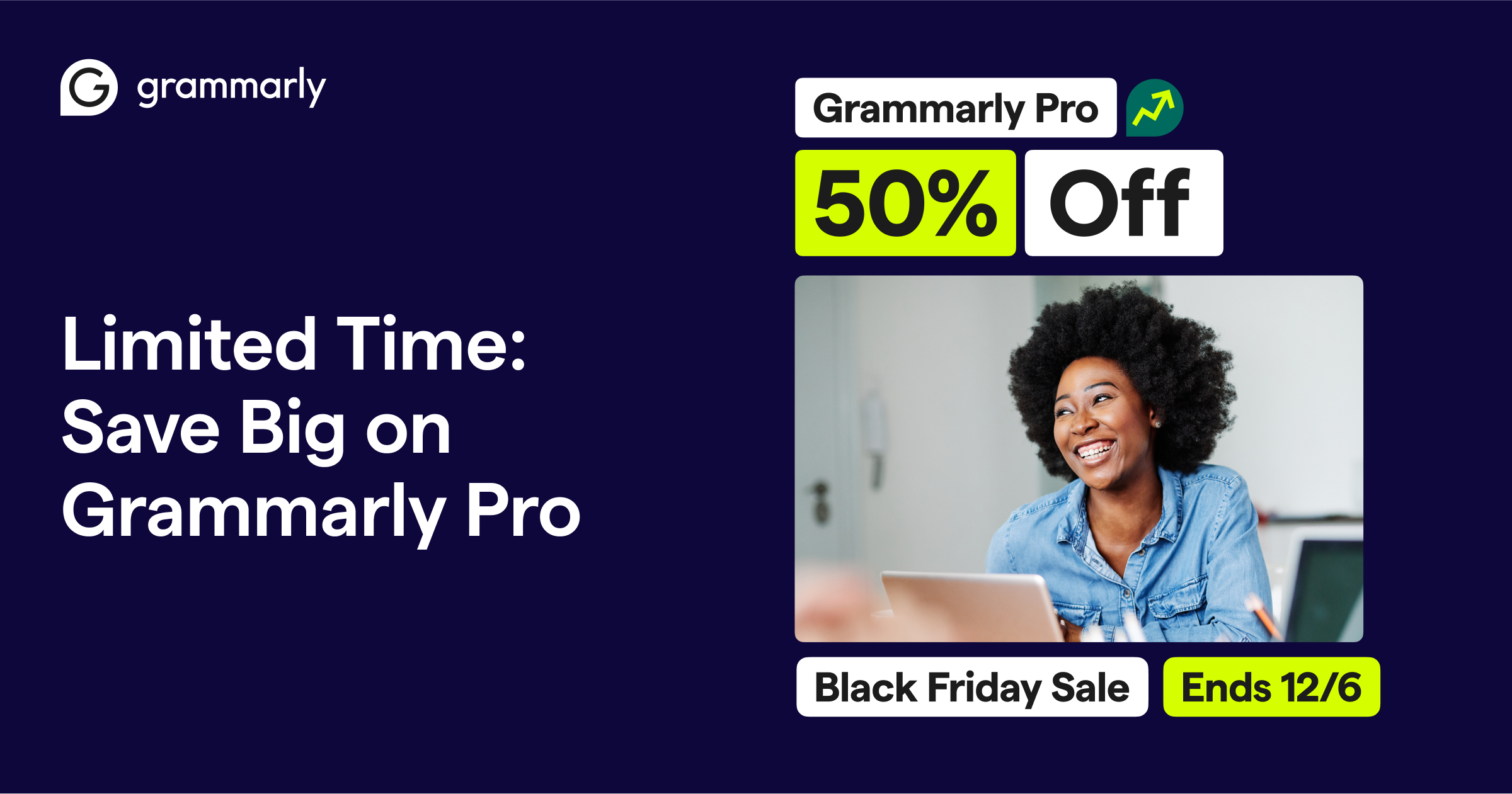 Grammarly Black Friday sale: Grammalry Pro/Premium for 50% Off - $72