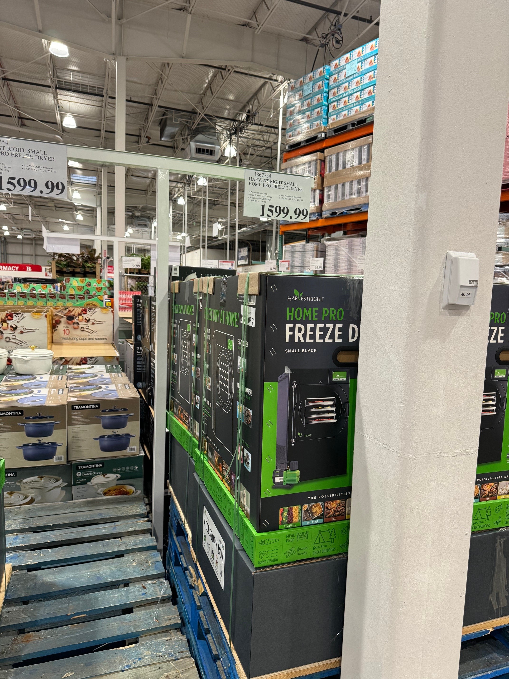 Harvest Right Freeze Dryer $1,599.99 in stock in store Costco YMMV