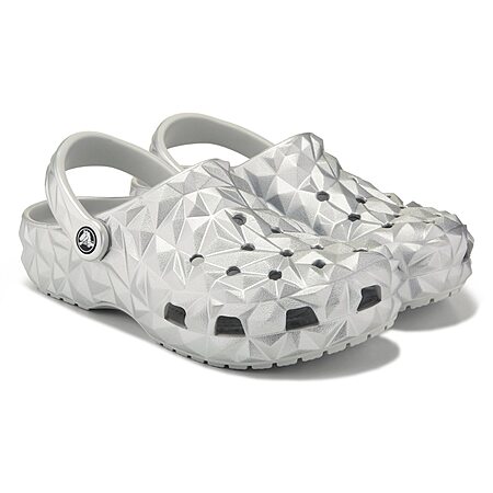 Crocs Men's & Women's Classic Geometric Clog (Silver or Gold) $18.19 ...