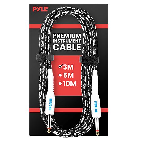 10' Pyle Premium Instrument Cable w/ Universal 1/4" Cable Plug $6 ...