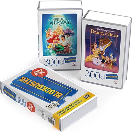 Blockbuster Party Game + 300-Pc Disney The Little Mermaid Puzzle + 300 ...