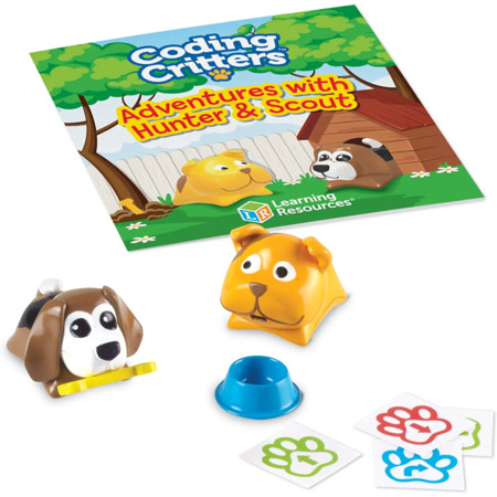 5-Pc Learning Resources Coding Critters Pair-A-Pets Dogs Hunter & Scout ...