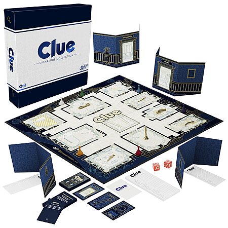 Hasbro Clue Signature Collection Family Board Game (Collector's Edition ...