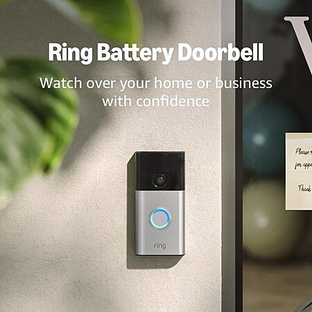 Ring Battery Doorbell | Home or business security with Head-to-Toe ...