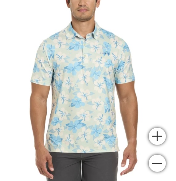 Hurley Men's Printed Performance Polo, 6 for $37 ($6.16 ea) and more at ...