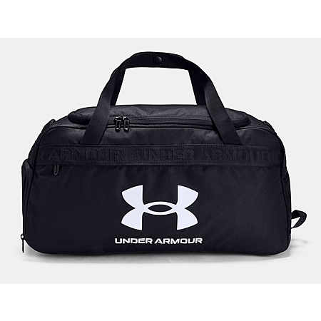 21L Under Armour UA Essential Duffle Bag (Small, Black / White) - 2025 ...