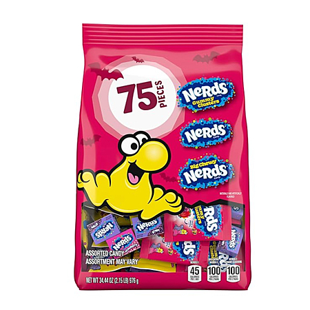 Nerds Halloween Candy, Halloween Trick-or-Treat Assorted Variety Bag ...