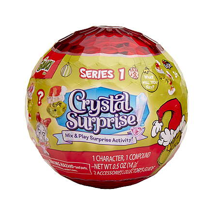 Dr. Seuss Grinch Crystal Surprise Ball - Collectible Mini Figure with ...