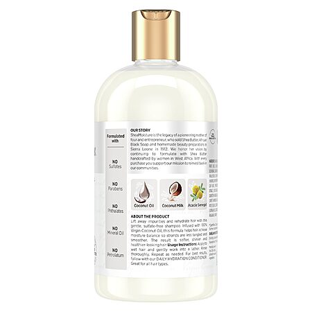 SheaMoisture Daily Hydration Shampoo for All Hair Types 100% Virgin ...