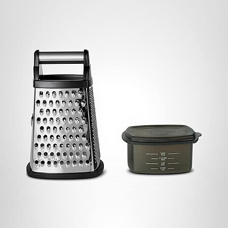 KitchenAid Gourmet 4-Sided Stainless Steel Box Grater with Detachable 3 ...
