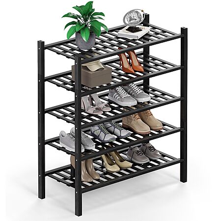 5-Tier Haddockway Bamboo Shoe Rack Storage Organizer - 2026-01-22