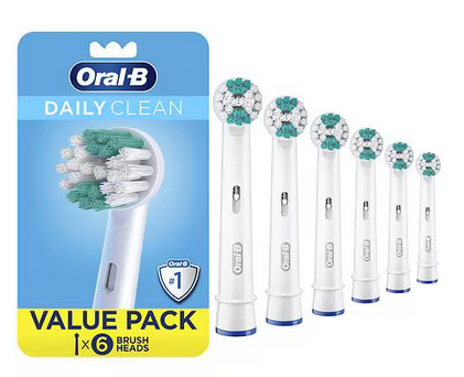 6-Pack Oral-B Electric Toothbrush Replacement Brush Heads Refill - 2 ...