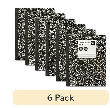 (6 pack) Pen+Gear College Ruled Composition Book, 7.5 x 9.75 Inches ...