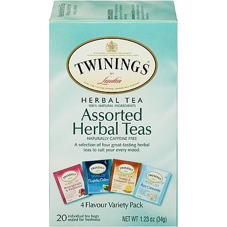 6-Pack 20-Count Twinings of London Assorted Herbal Tea Bags - 2022-02-19