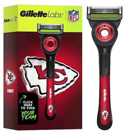 Gillette Labs Special NFL Chiefs Edition Shaving Razor for Men - 1 ...