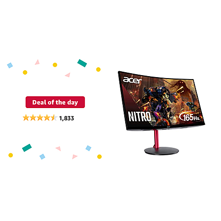 Nitro 27" 1080p 1500R Curve Gaming Monitor, AMD FreeSync Premium, 165Hz ...