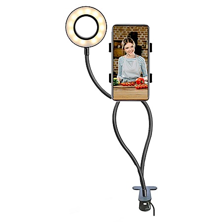 Bytech Clip-On Selfie Ring Light (black) $7 + Free Store Pickup at ...