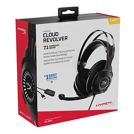 HyperX Cloud Revolver - Gaming Headset with HyperX 7.1 Surround Sound ...