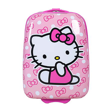 Sanrio Hello Kitty Kid's 16" Carry On Harside Luggage Spinner - Pink ...
