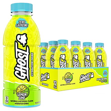 12-Pack 16.9-Oz Ghost Hydration Drink (Lemon Lime) $14.50 w/ S&S + Free ...