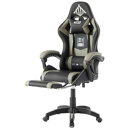 Star Wars Darth Vader Swivel Gaming Chair w/ Built-in Footrest $88 ...
