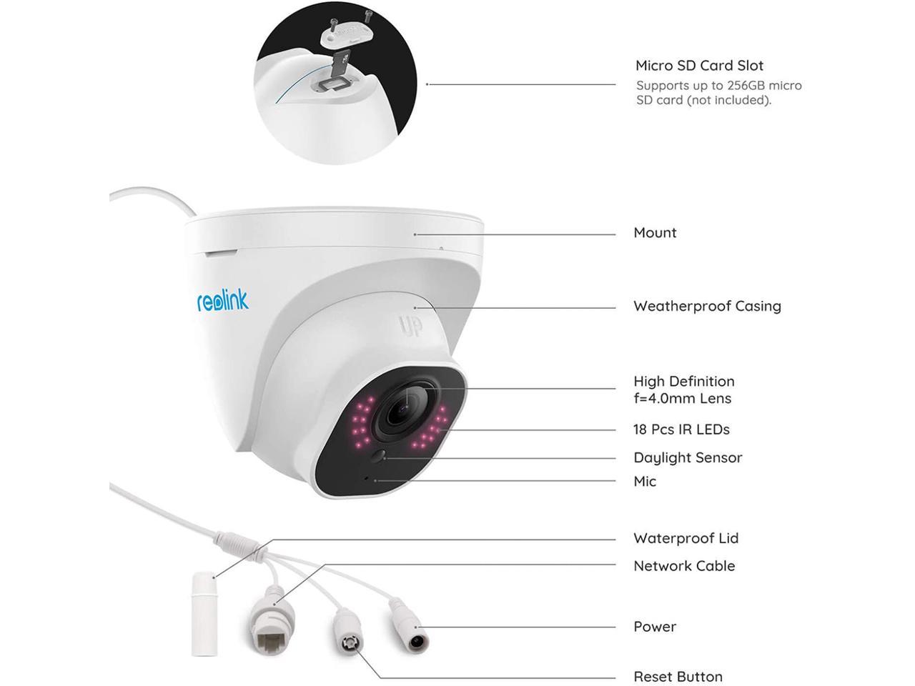 Reolink 4K 8MP Outdoor Security Camera, Smart Human/Vehicle Detection ...