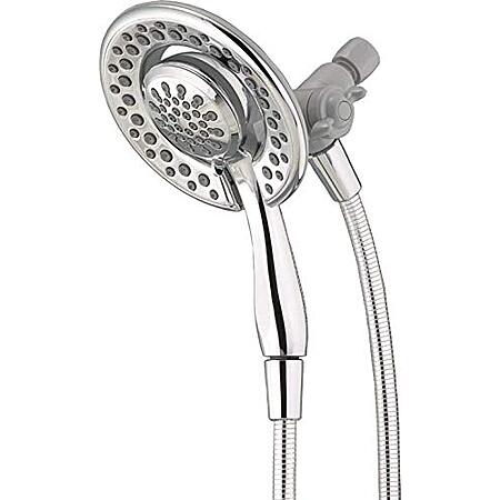 Delta Faucet 4-Spray Touch Clean In2ition 2-in-1 Dual Hand Held Shower ...