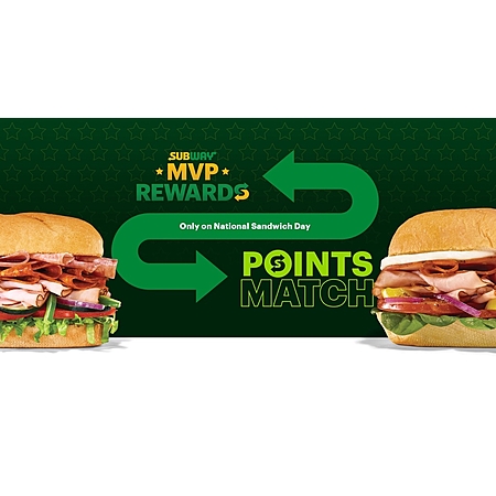 Subway MVP Rewards Point Match - 2023-11-03
