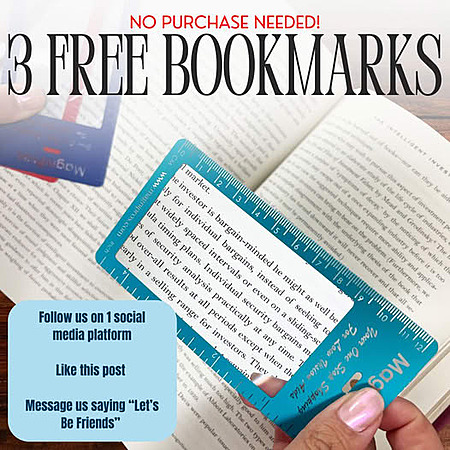 3 FREE Magnifier Bookmarks