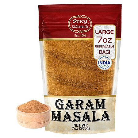 Spicy World Garam Masala Powder 7-Ounce (15 Premium Spice Blend) | Salt ...