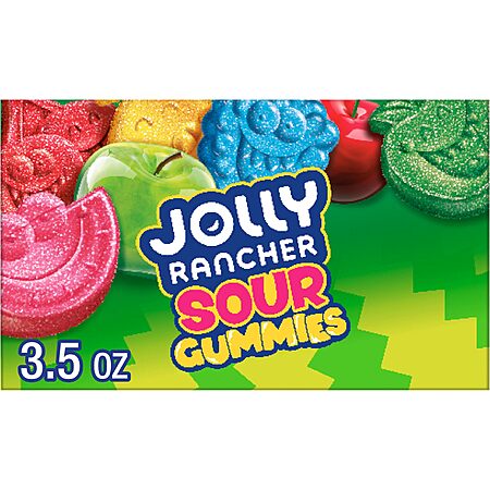 3.5-Oz Jolly Rancher Sour Gummies Assorted Fruit Flavored Candy Box $0. ...